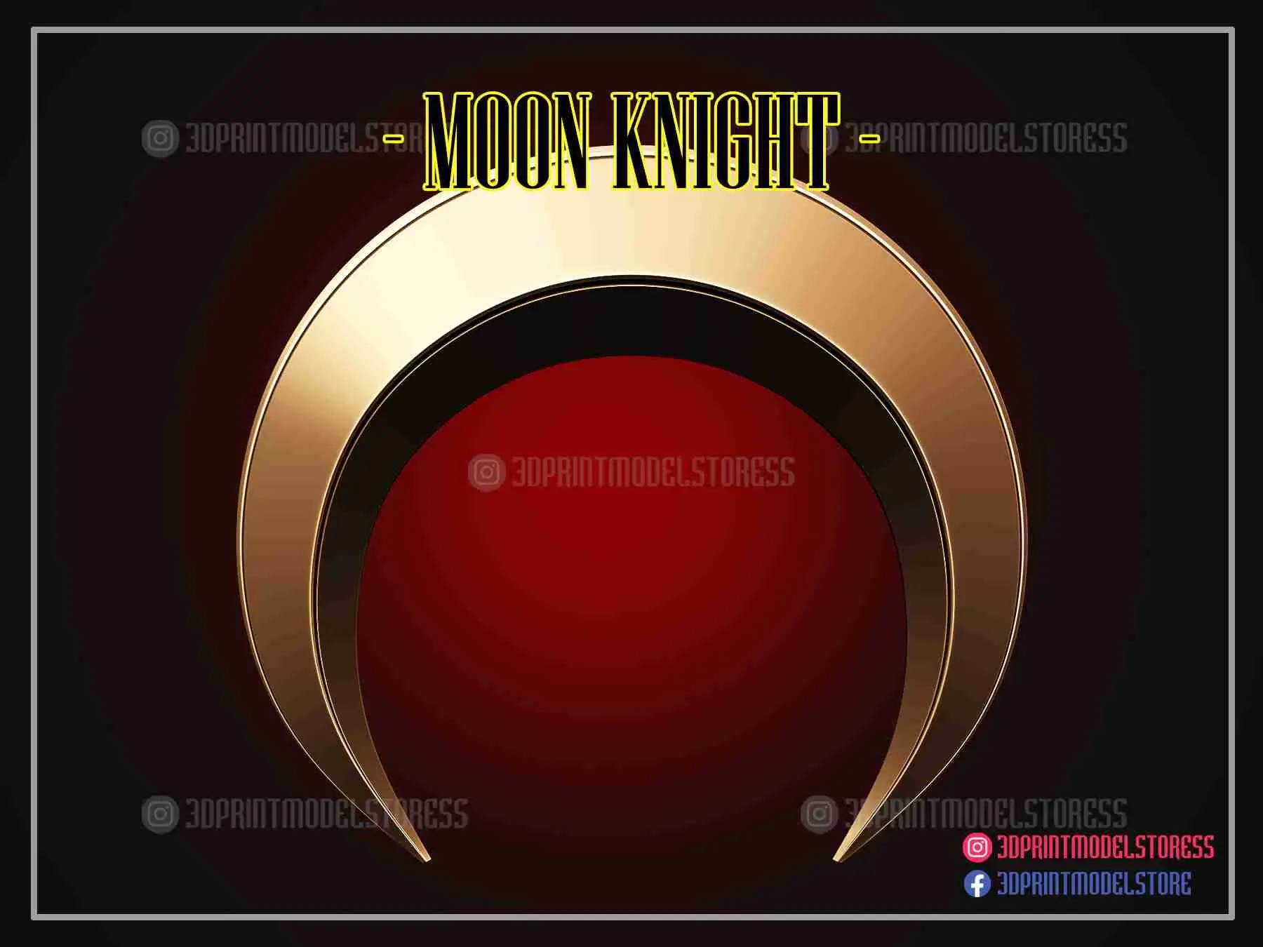 3D Printer Files | 3MF File | Moon Knight Weapon - Marvel Comic Cosplay ...