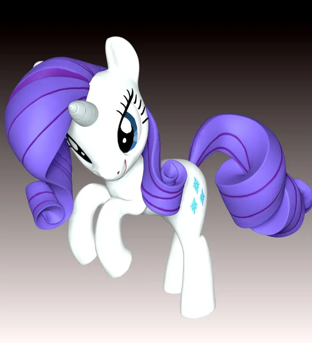 Characters & Creatures STL indir - Rarity Fan Art - LoveModels