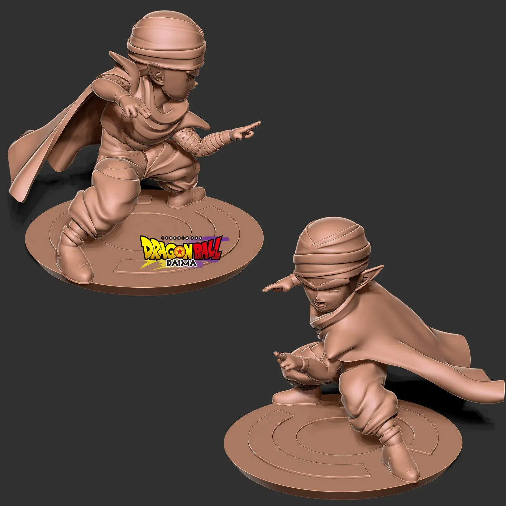 Sculptures & Artworks STL Download - Piccolo Mini - Dragon Ball Daimaby ...