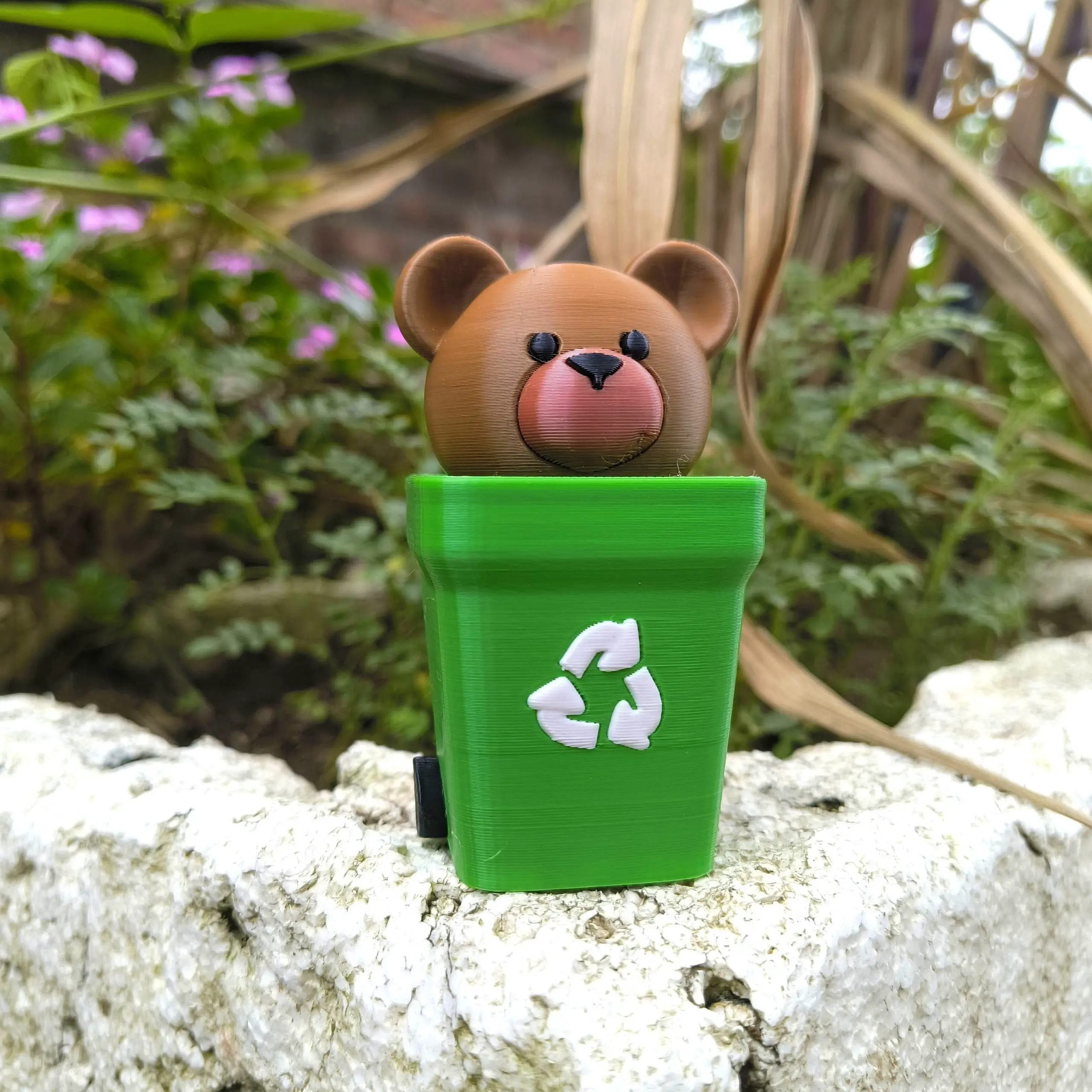 Other STL Download - Trash Teddy Bear ( Clicker )by akash3dprints
