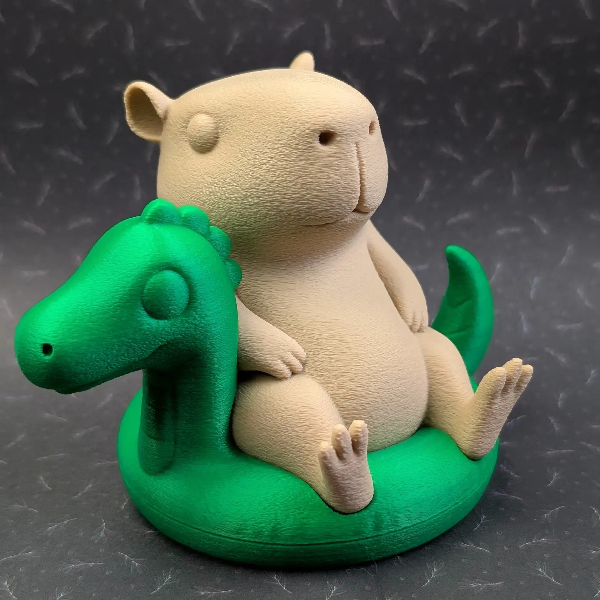 3D Printer Files | 3MF File | Capybara on Dinosaur Swimring | Creality ...