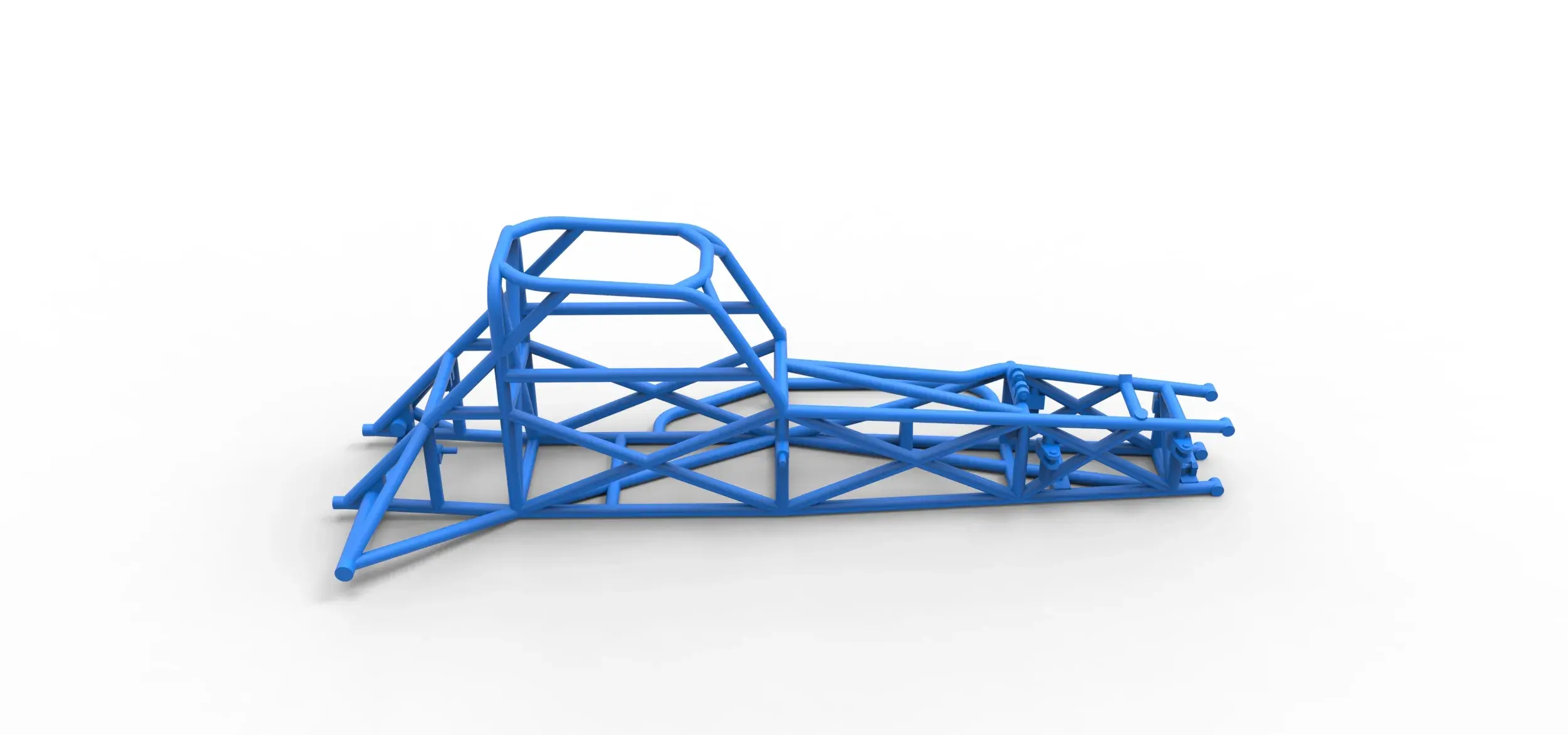Vehicles & Machinery STL Download - Frame of Supermodified front engine ...