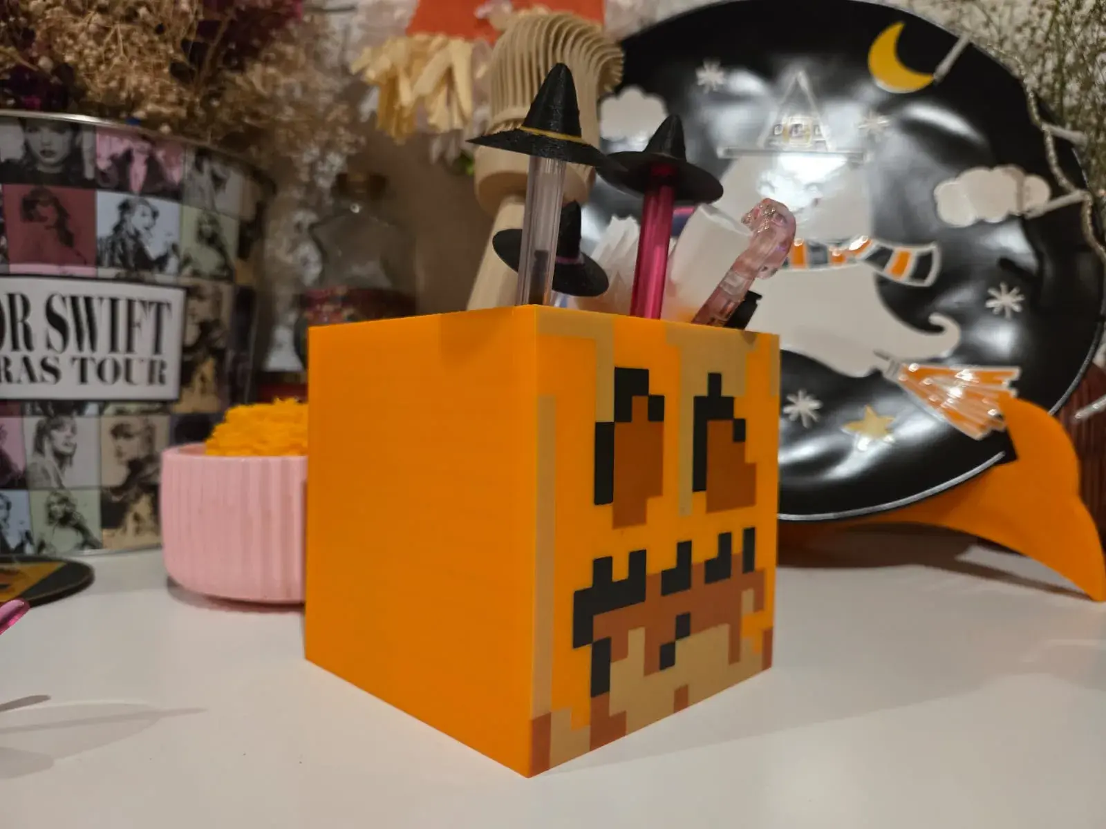 3D Printer Files | 3MF File | Minecraft Pumpkin Pencil Holder ...