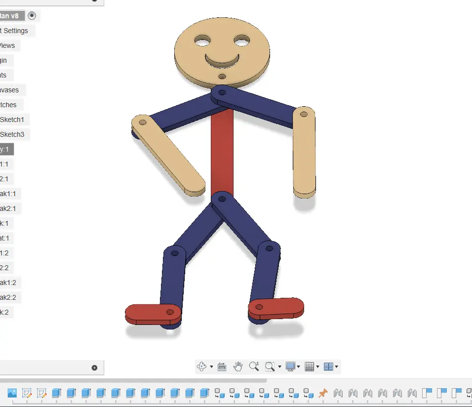 3D Printer Files | 3MF File | Stick Man For Children | Creality Cloud