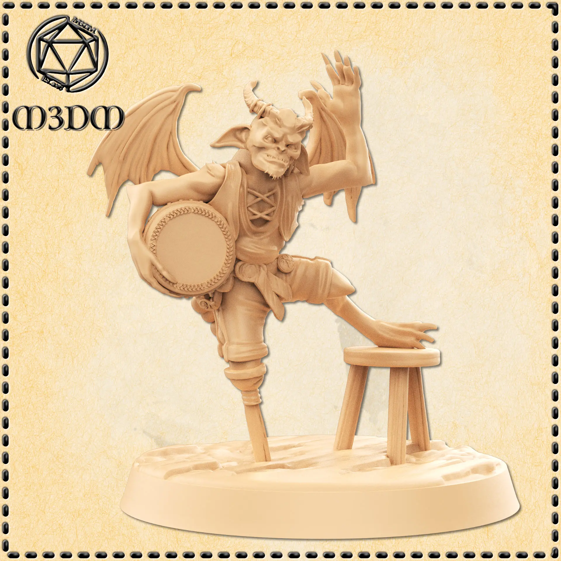 Characters & Creatures STL Download - Imp Familiar (Action)by M3DM