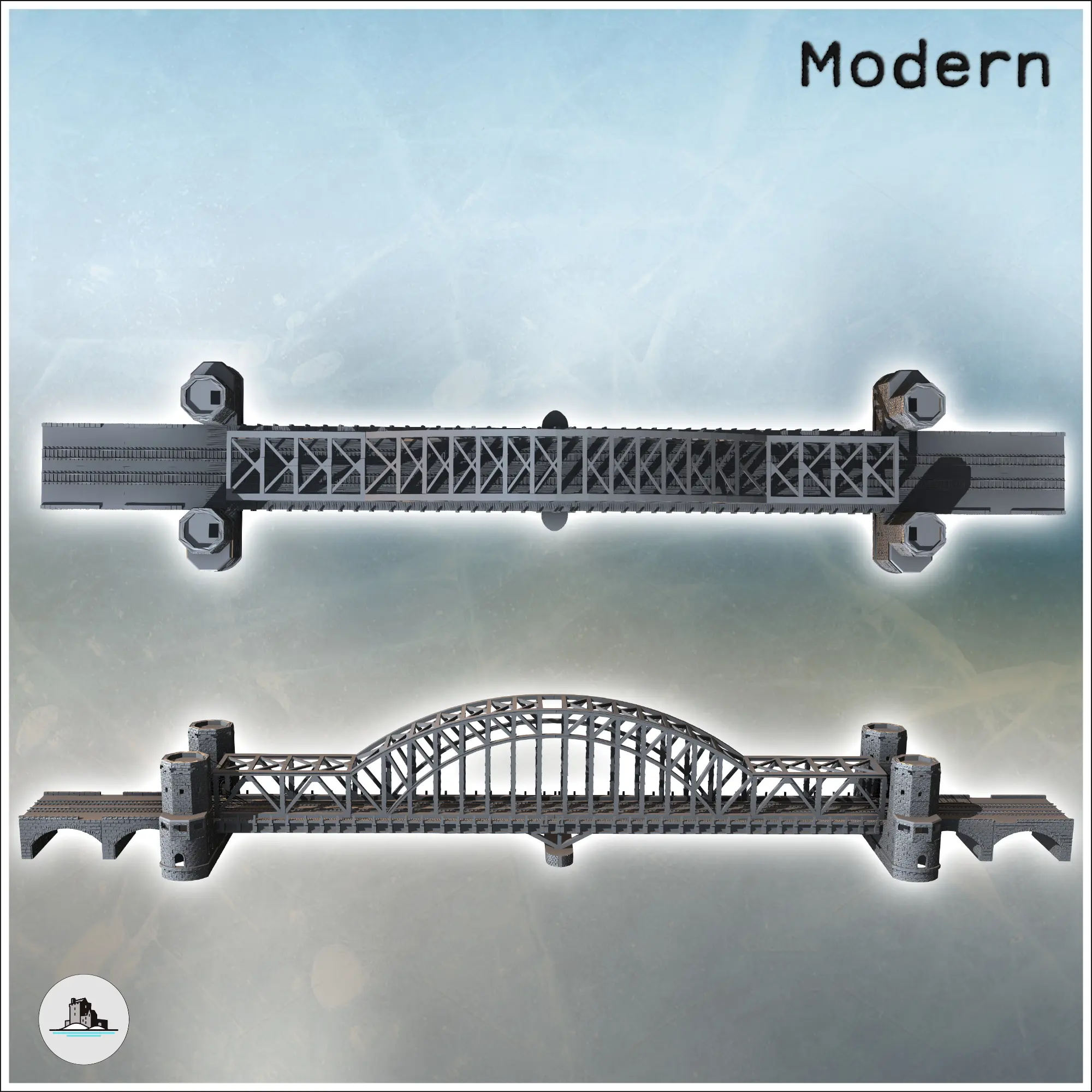 Props & Terrain STL Download - Remagen or Ludendorff Bridge (Rhine ...