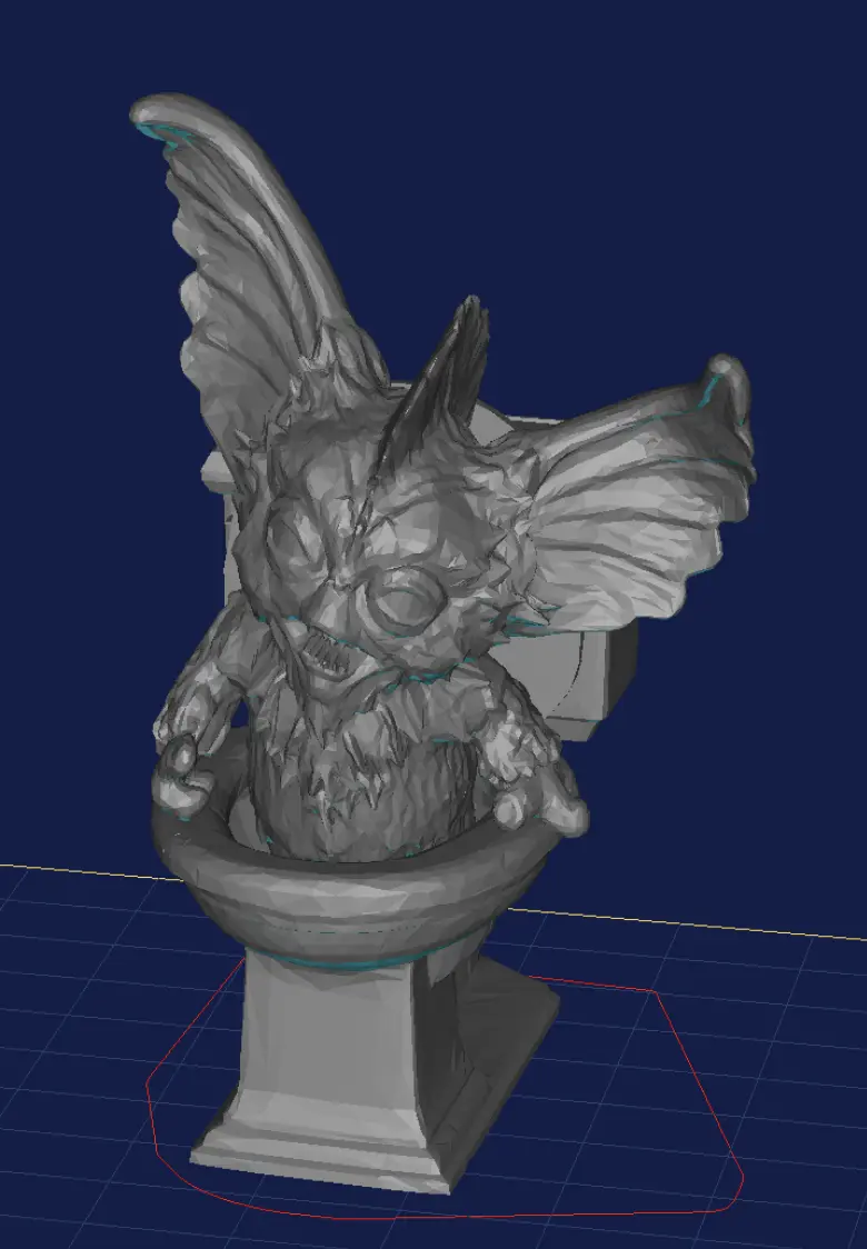 Characters & Creatures STL Download - Gremlin toilet gremlinby 3Dpez
