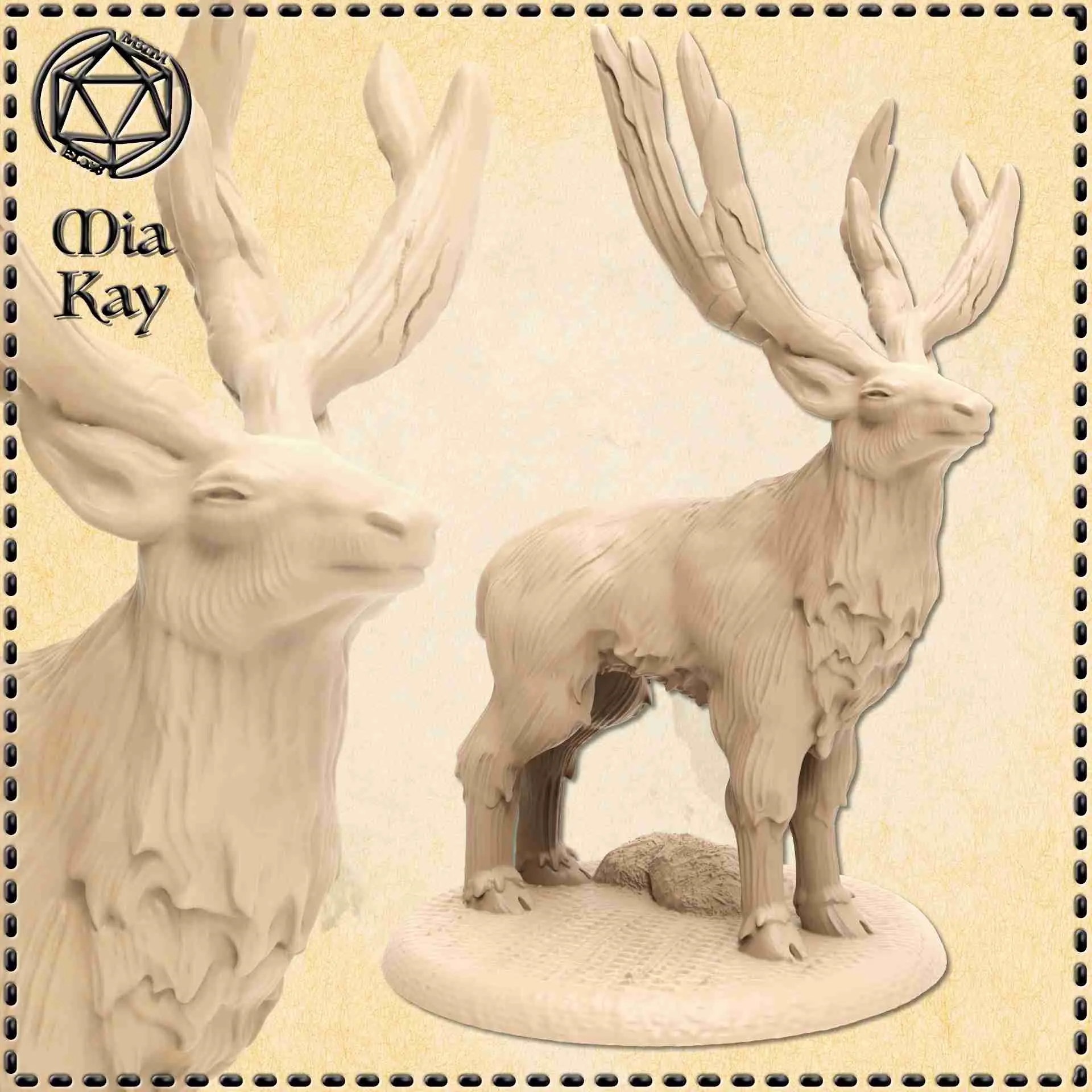 Characters & Creatures STL Download - Stag Casualby M3DM