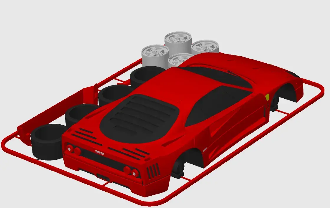 3D Printer Files | 3MF File | Ferrari F40 Kit Card | Creality Cloud