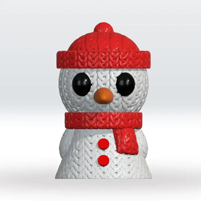 Characters & Creatures STL Download - Knitted Snowman Christmas STL 3D ...