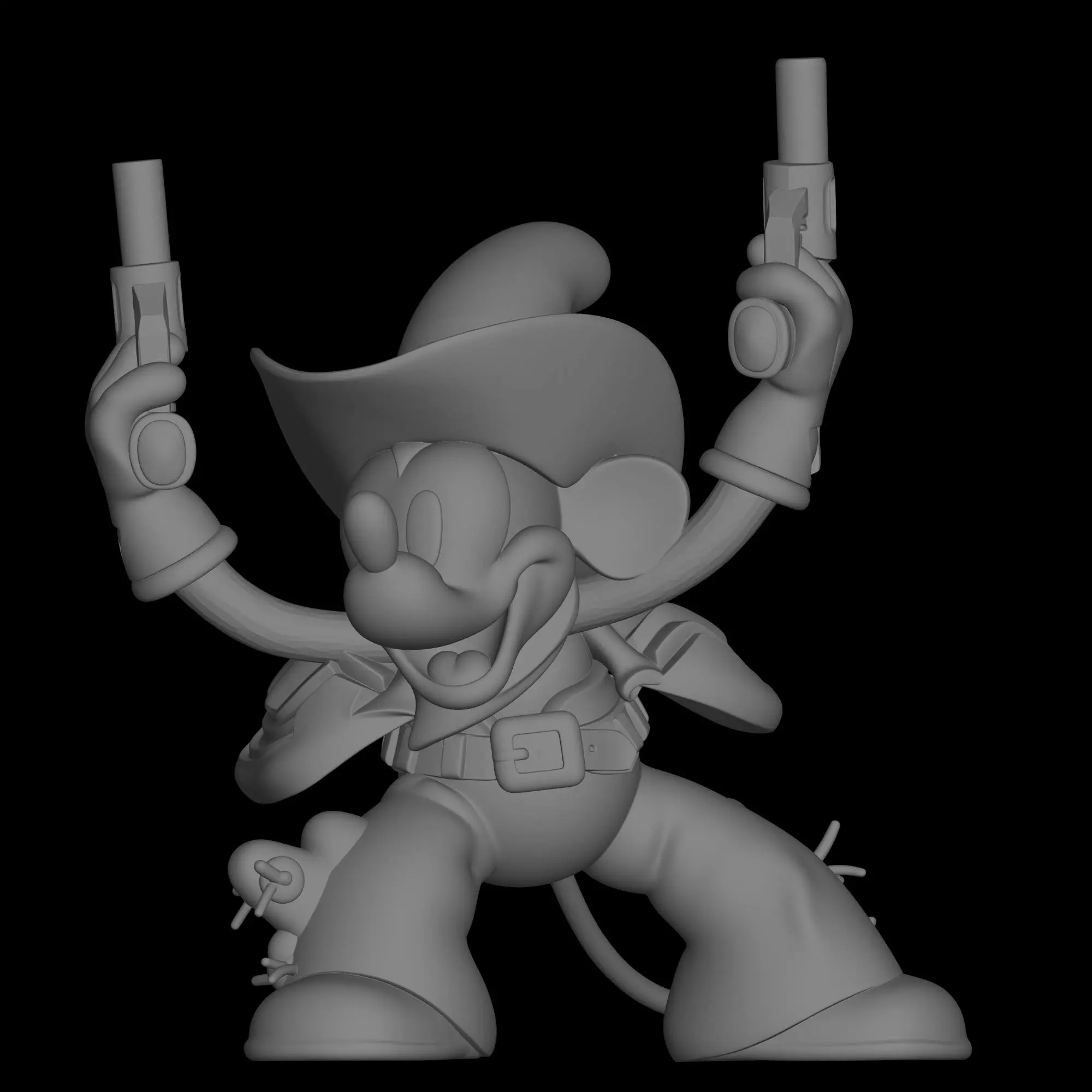 Characters & Creatures STL Download - cowboy mickey mouseby BiLeN MeSH ...