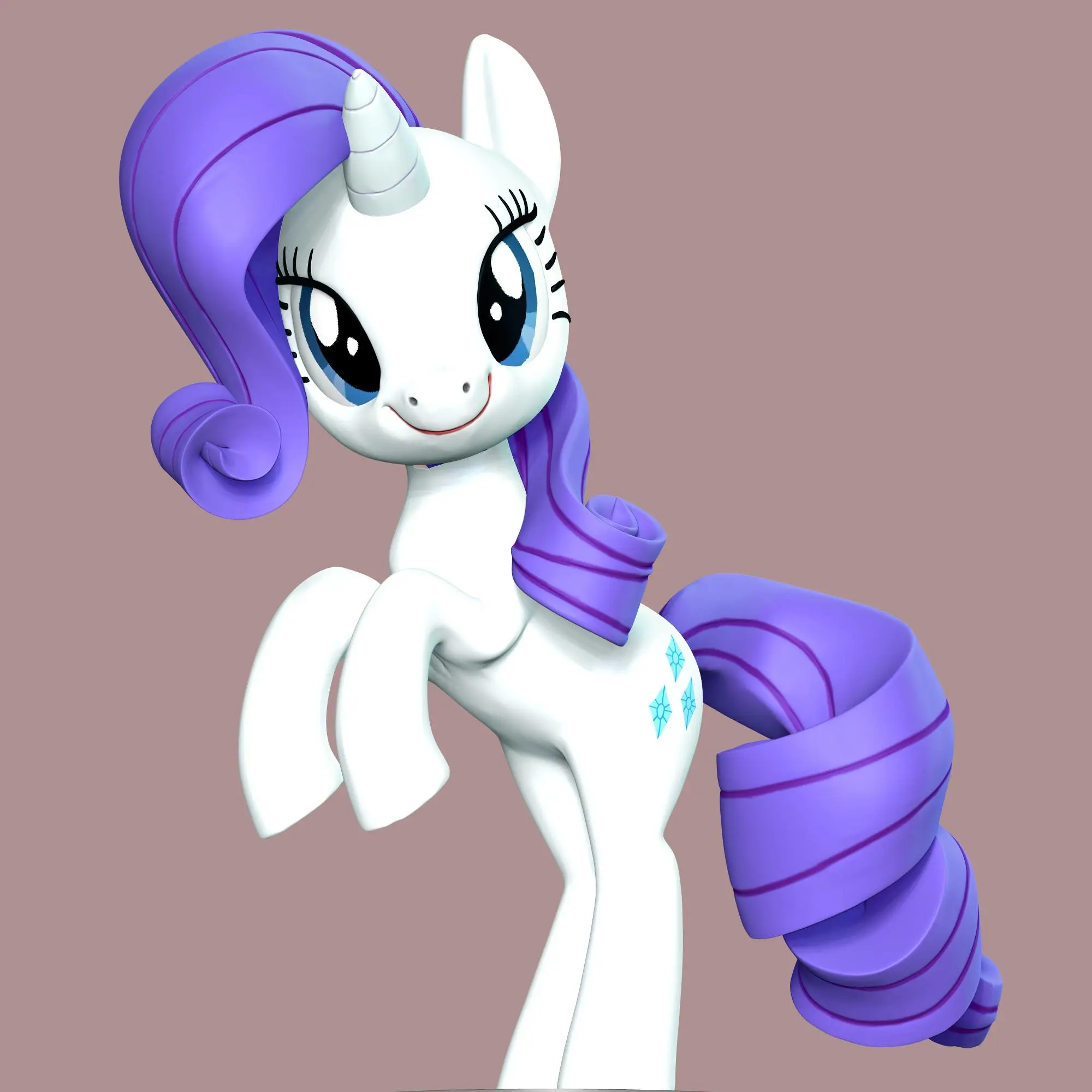Characters & Creatures STL indir - Rarity Fan Art - LoveModels