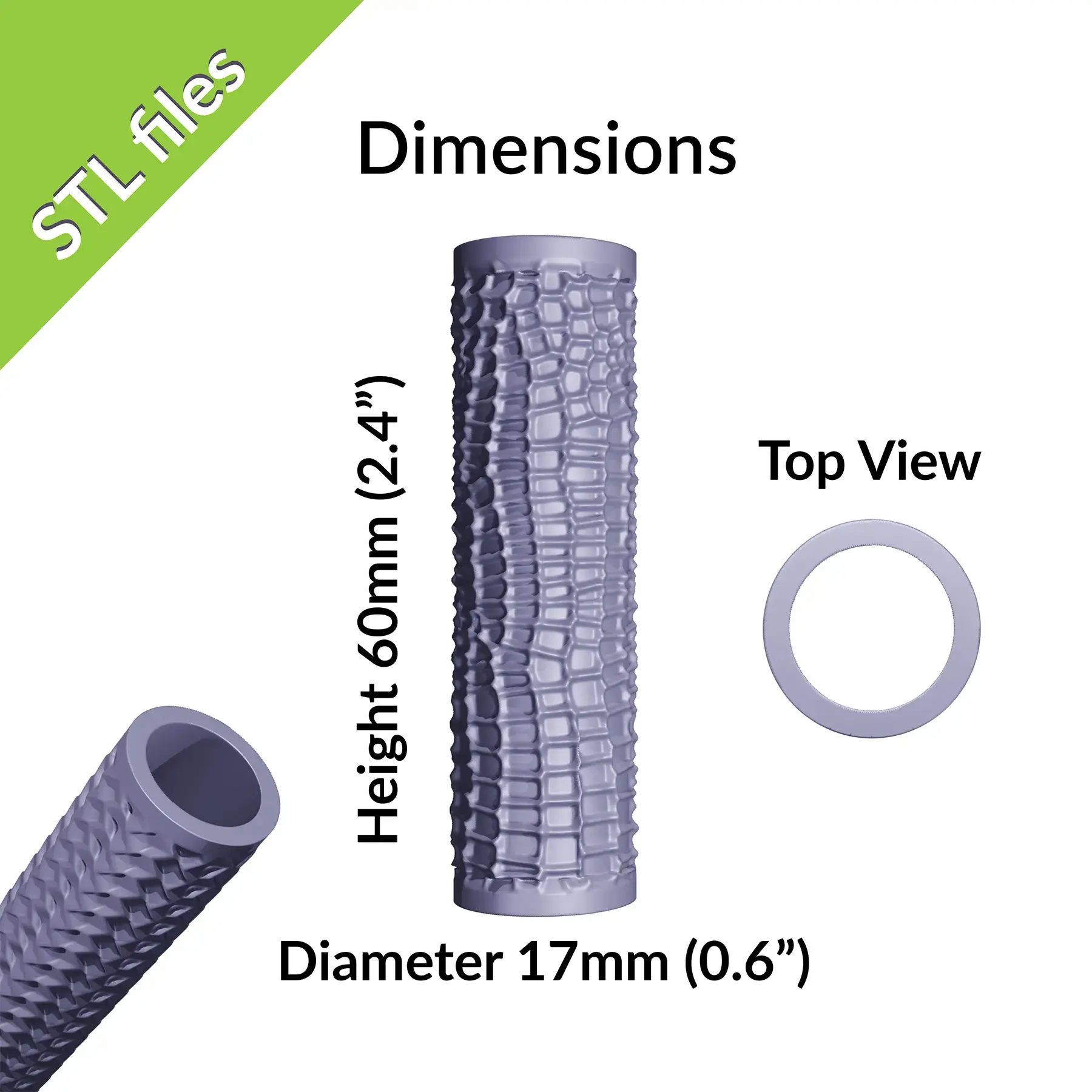 Other STL Download - Texture Rollers for polymer clay, Snake and ...