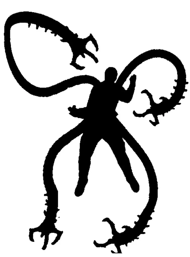 Free Digital Art STL Download - Dr Octopus stencil 2by SMT_M 🦊