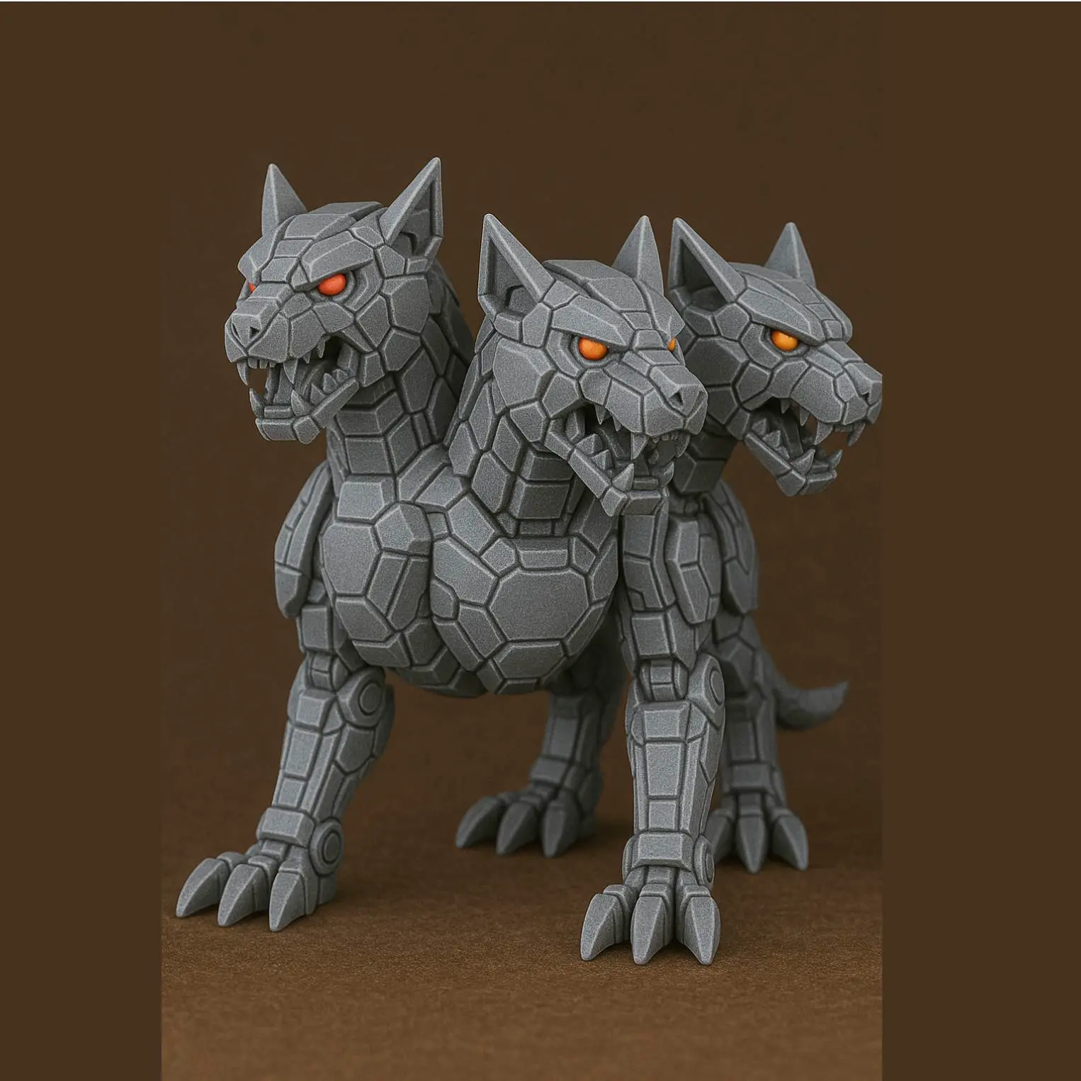3D Printer Files | 3MF File | Mecha Cerberus Statue | Creality Cloud