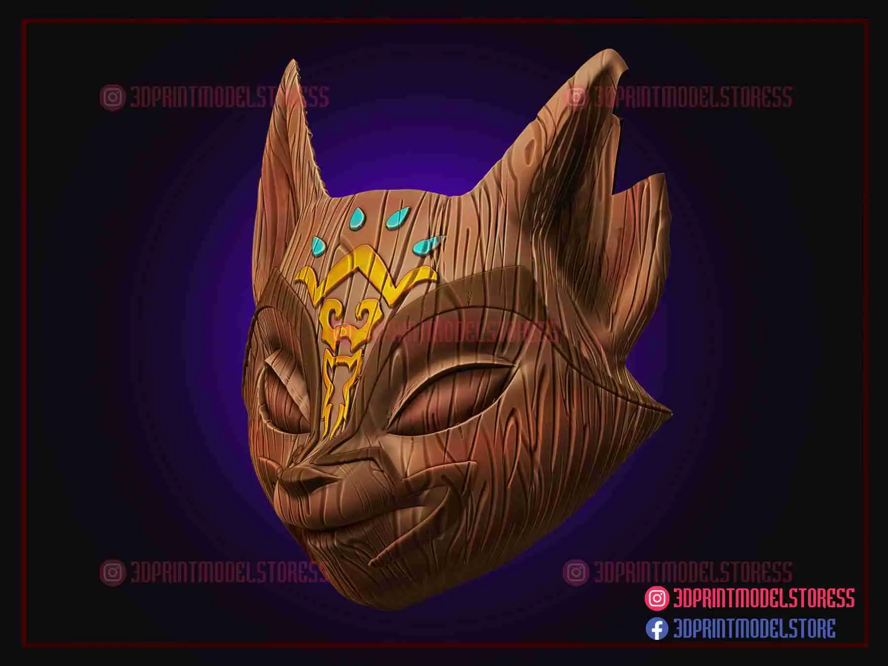 Cosplay STL Download - Kena Bridge of Spirits - Taro Mask Bug - Cosplay ...