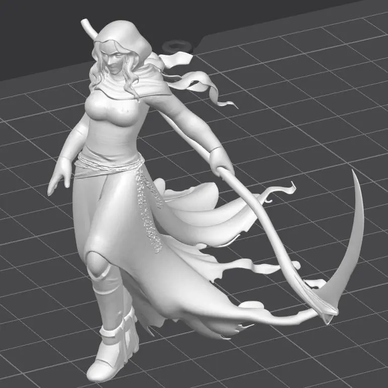 3D Printer Files | 3MF File | Female reaper D&D miniature | Creality Cloud