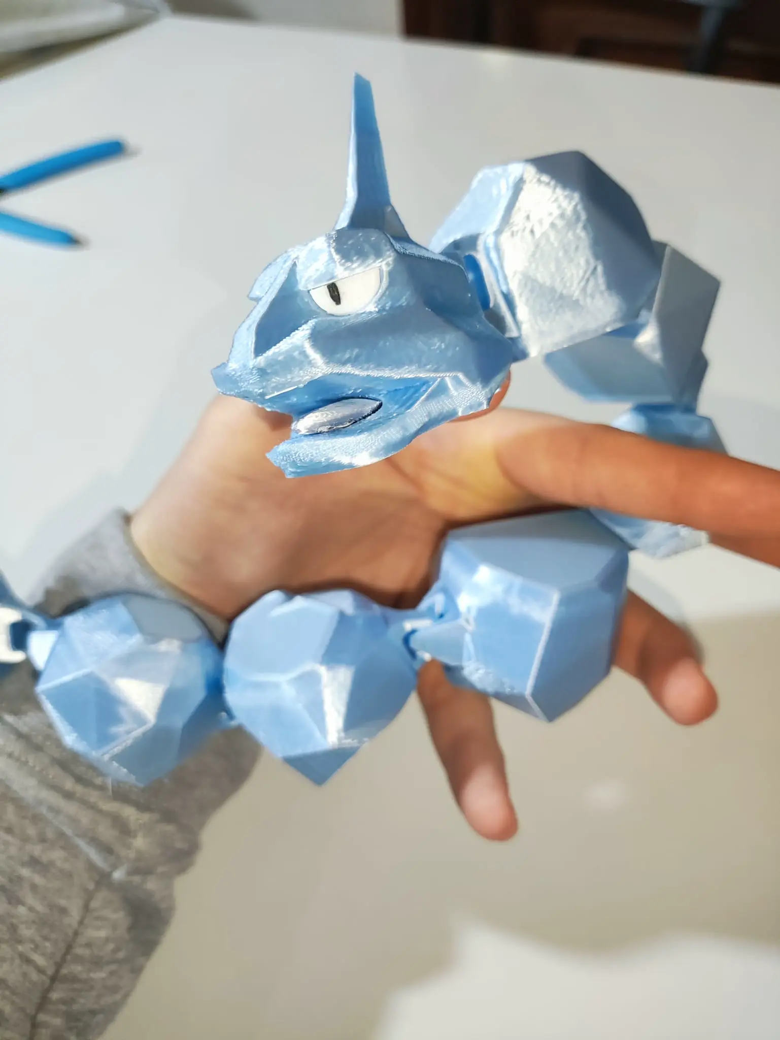 Other STL Download - ONIX CRISTAL, POKEMON ARTICULADO Print in Place ...