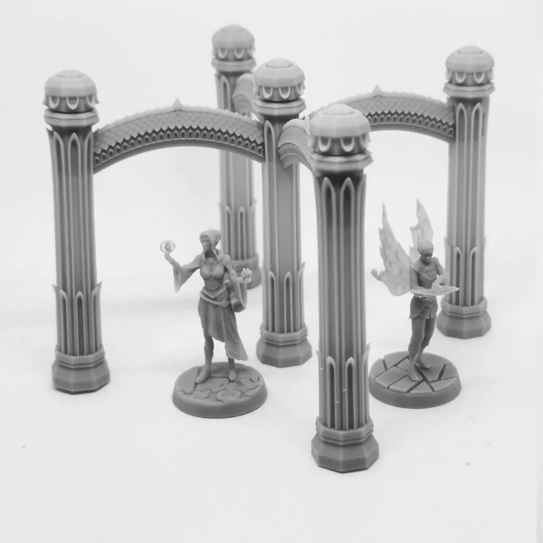 Miniature Games & Accessories STL Download - Modular Columns & Archways ...