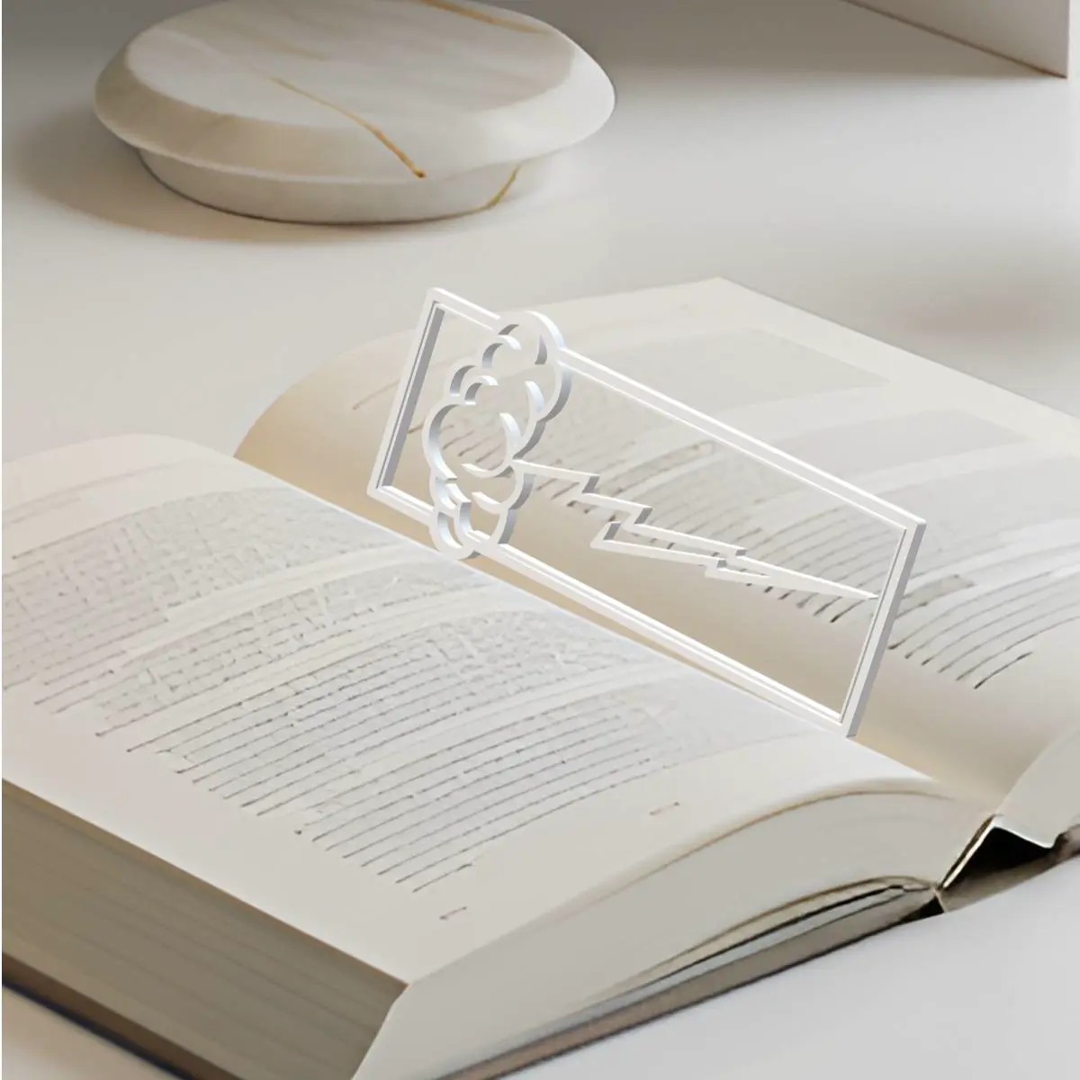 Stationery & Learning Tools STL Download - Lightning Bookmark ...