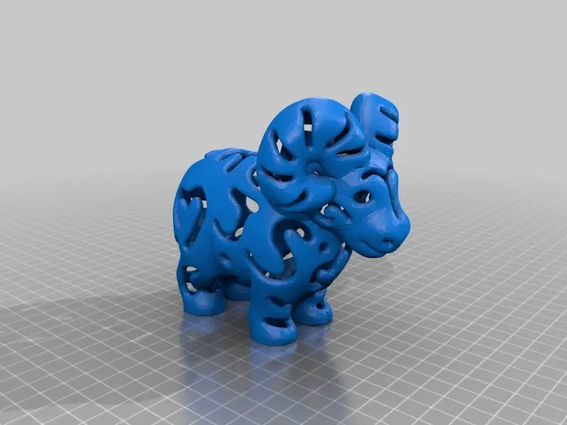 Free Home Decorations & Ornaments STL Download - 2015 Lucky Sheep ...