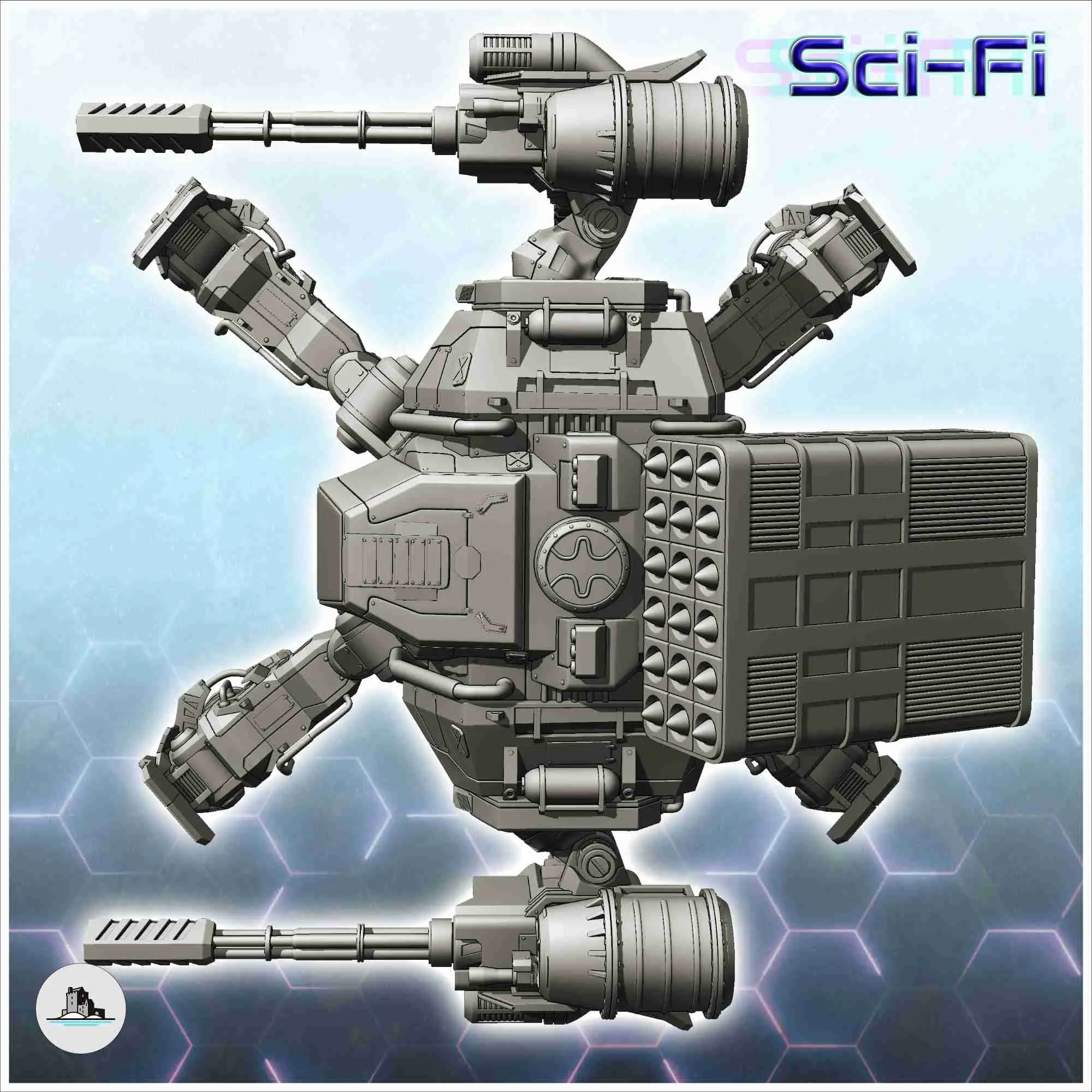 Other STL Download - Aenar combat robot (16) - miniatures w40k scifi ...