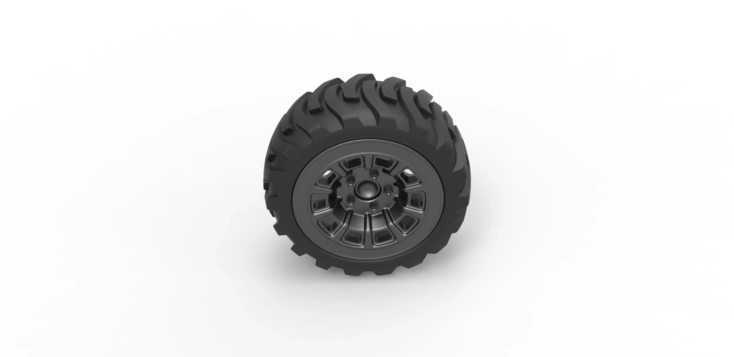 Other STL Download - Demolition derby rear wheel 2 Scale 1:25by ...