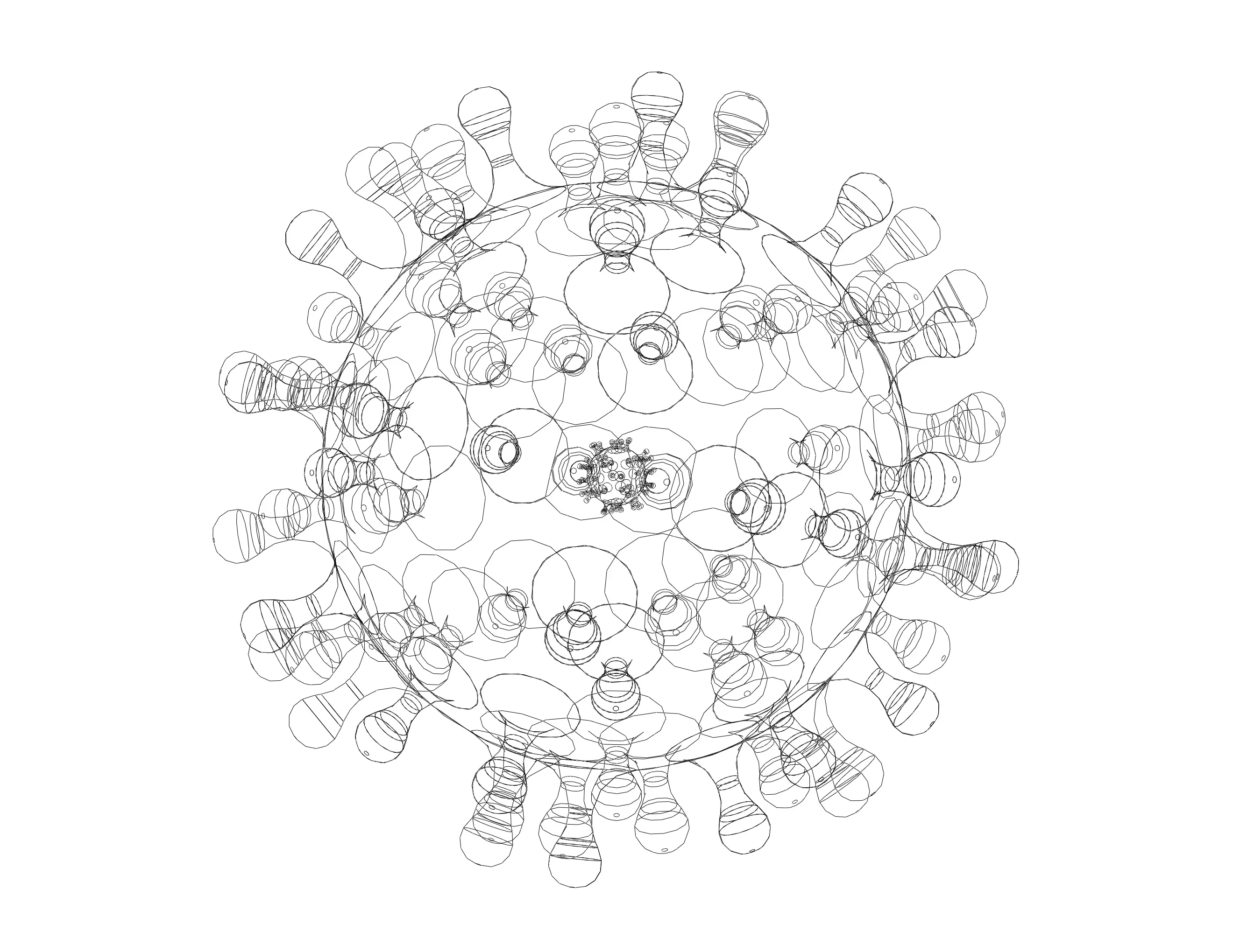 Other STL Download - Virus Shaped Stress Ball 5 Inchby MR AnyCAD