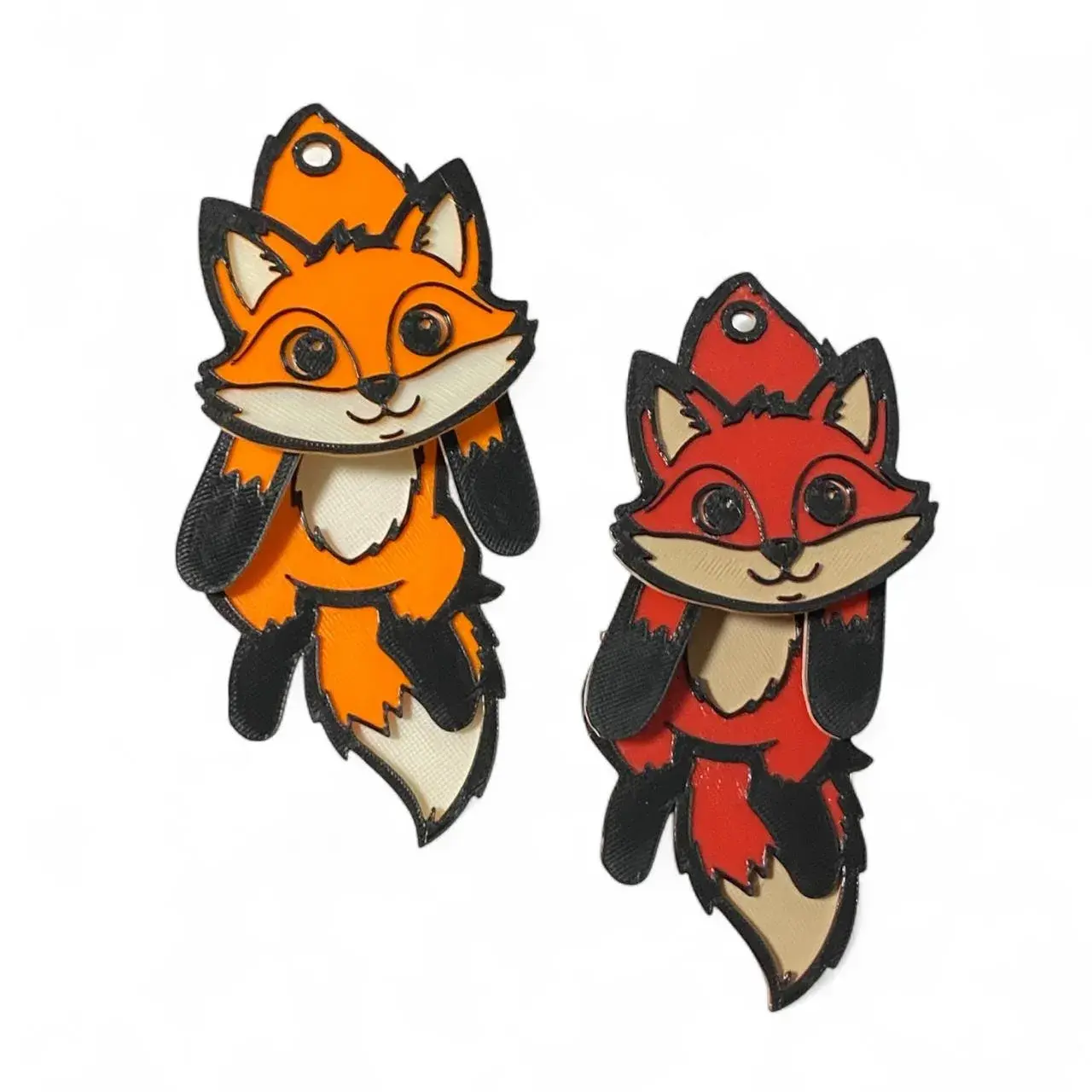Jewelry & Accessories STL Download - Hanging cute fox keychainby Ozvald-3D