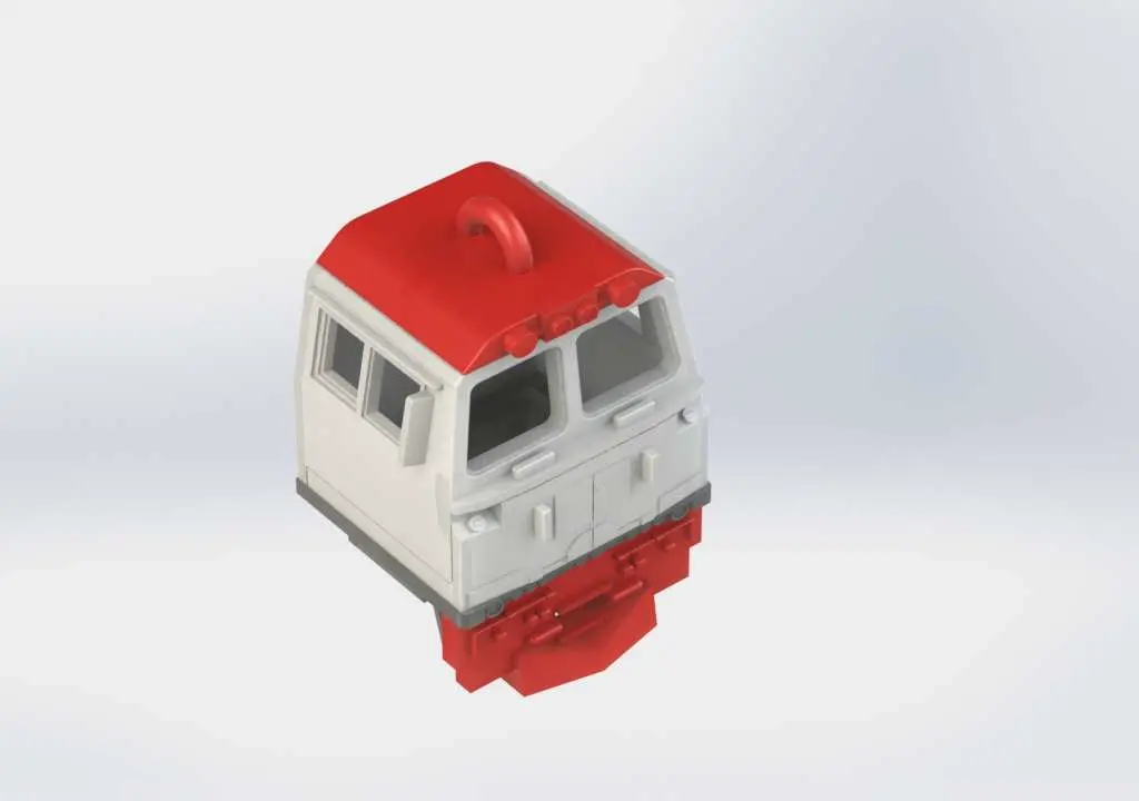 Locomotive Head Keychain CC206 - GE CM20EMP | تحميل نماذج ثلاثية ...