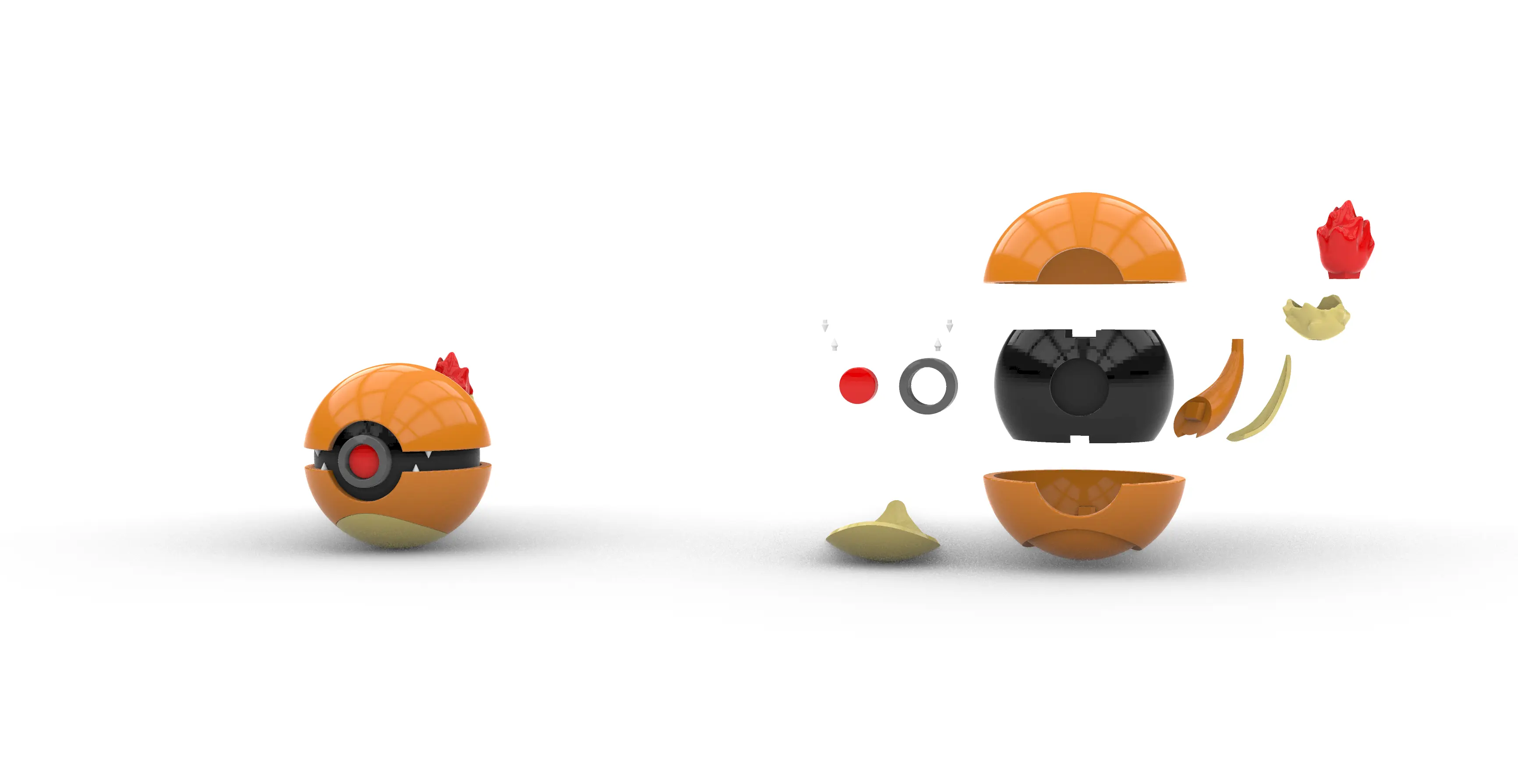 Other STL Download - Pokeball 4 Charmanderby Pokeball Empire