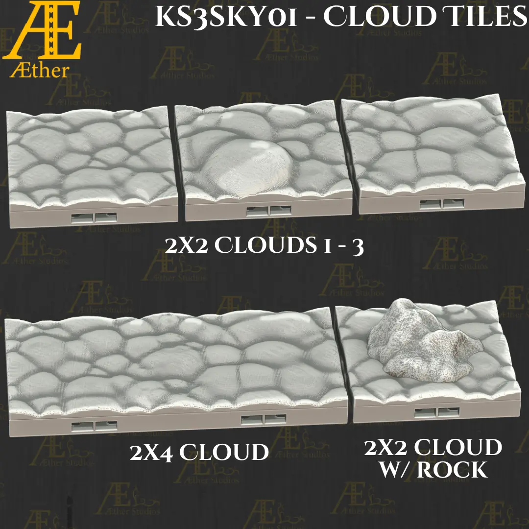 Other STL Download - KS3SKY01 - Cloud Tilesby Aether Studios