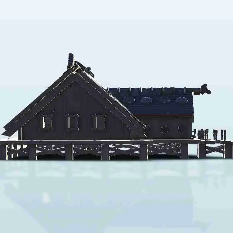 Other STL Download - Viking harbour office - scenery medieval ...