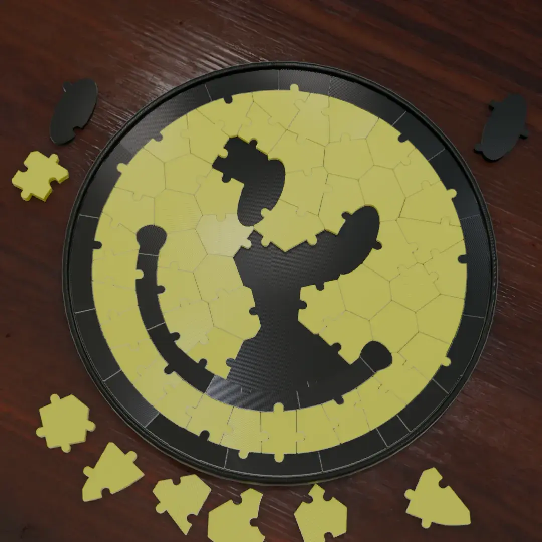3D Printer Files | 3MF File | Smiley face jigsaw | Creality Cloud