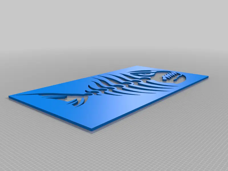 Free Digital Art STL Download - Skeleton Fish stencilby SMT_M 🦊