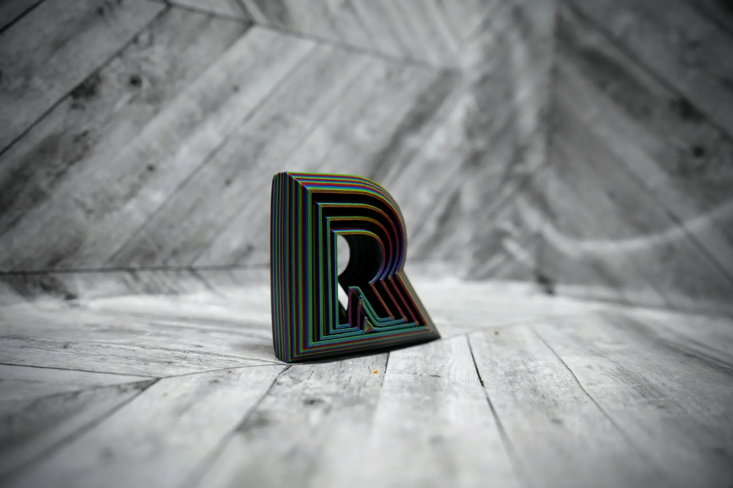 3D Printer Files | 3MF File | Layered Letter R Fidget | Creality Cloud