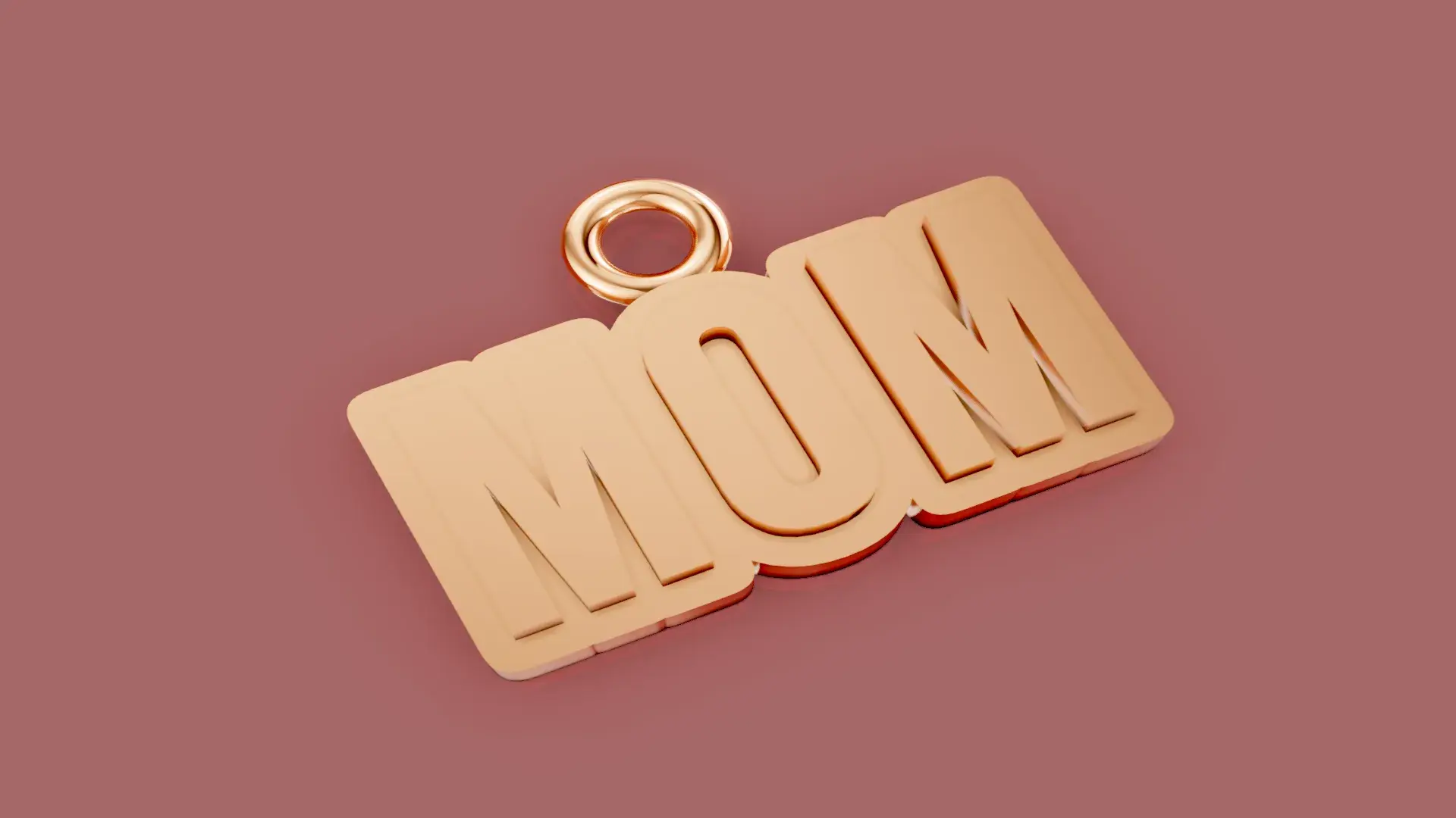 Jewelry & Accessories STL Descarga - Mom name pendant 2 - Christina3d