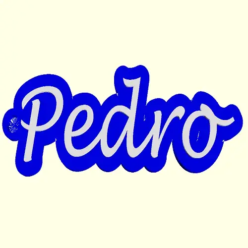 Free Other STL Download - Pedro keychain - llaveroby ERGOST