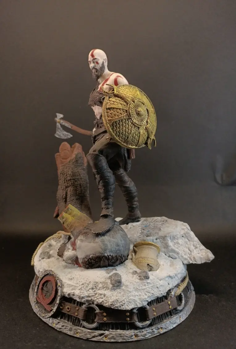 Characters & Creatures STL Download - Kratos Full Statue Packetby İroshima