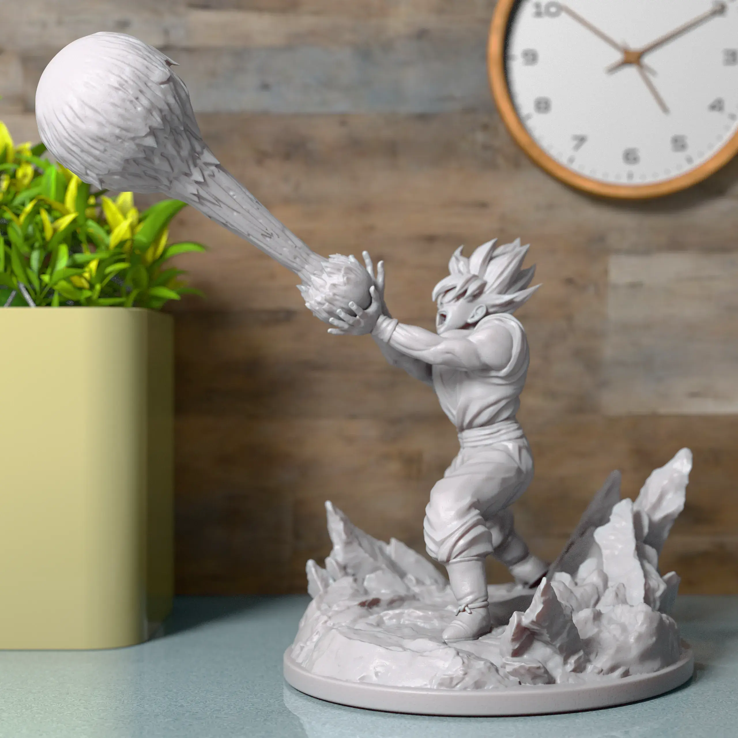 3D Printer Files | 3MF File | Goku Super Saiyan Kamehameha Fan Art STL ...