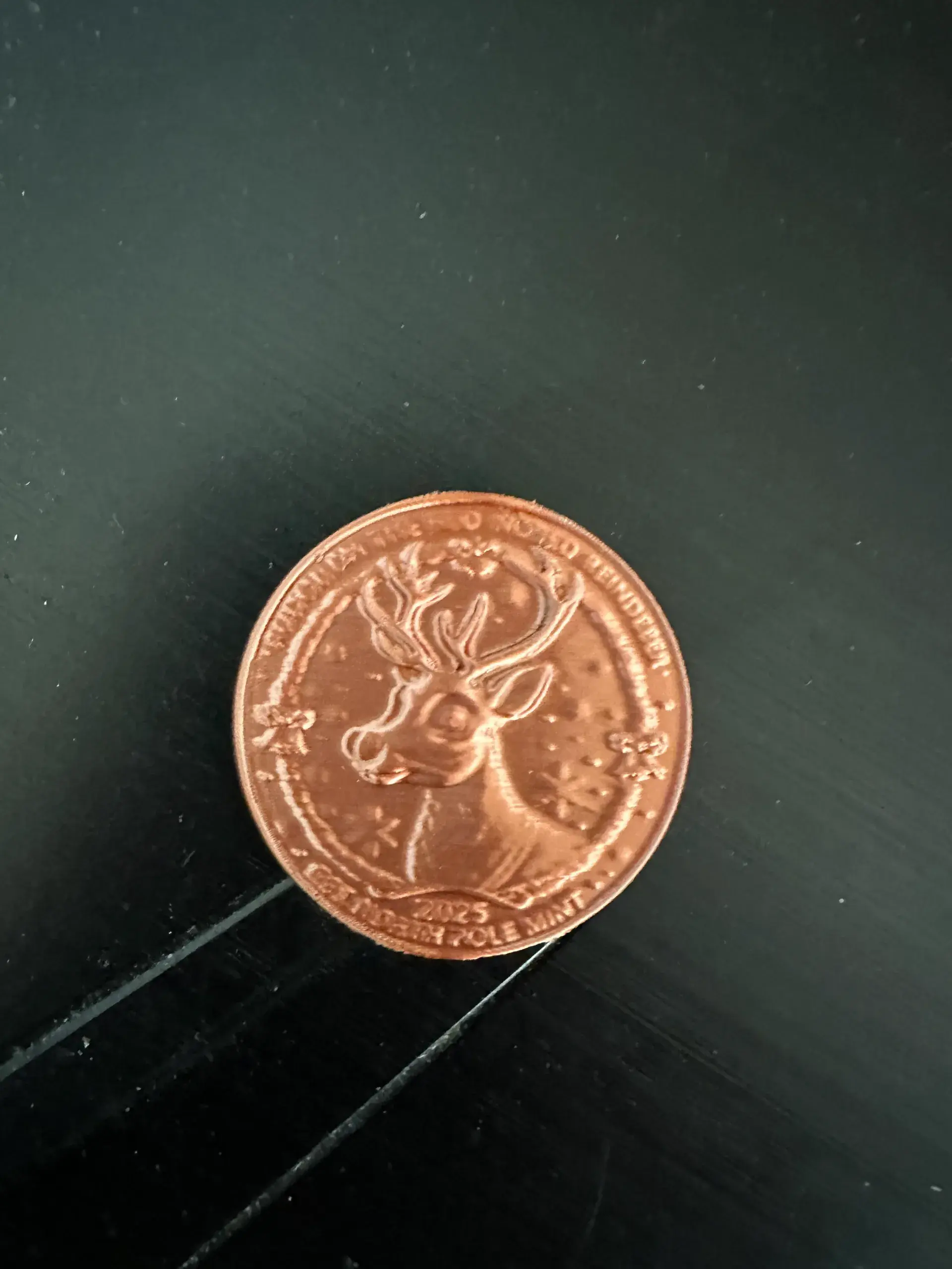 3D Printer Files | 3MF File | Rudolph Coin/Medal | Creality Cloud