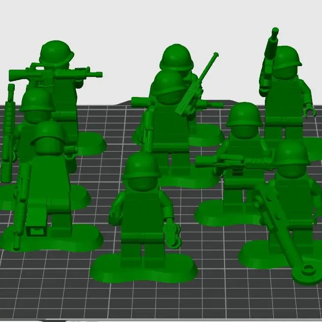 Game Props STL Download - Lego Army men collectionby Toysoldiermaker