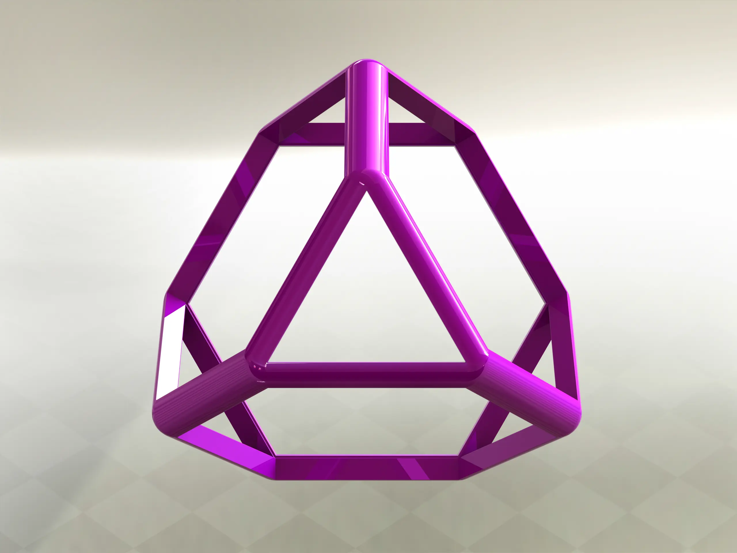 Digital Art STL Download - Wireframe Shape Truncated Tetrahedronby MR ...