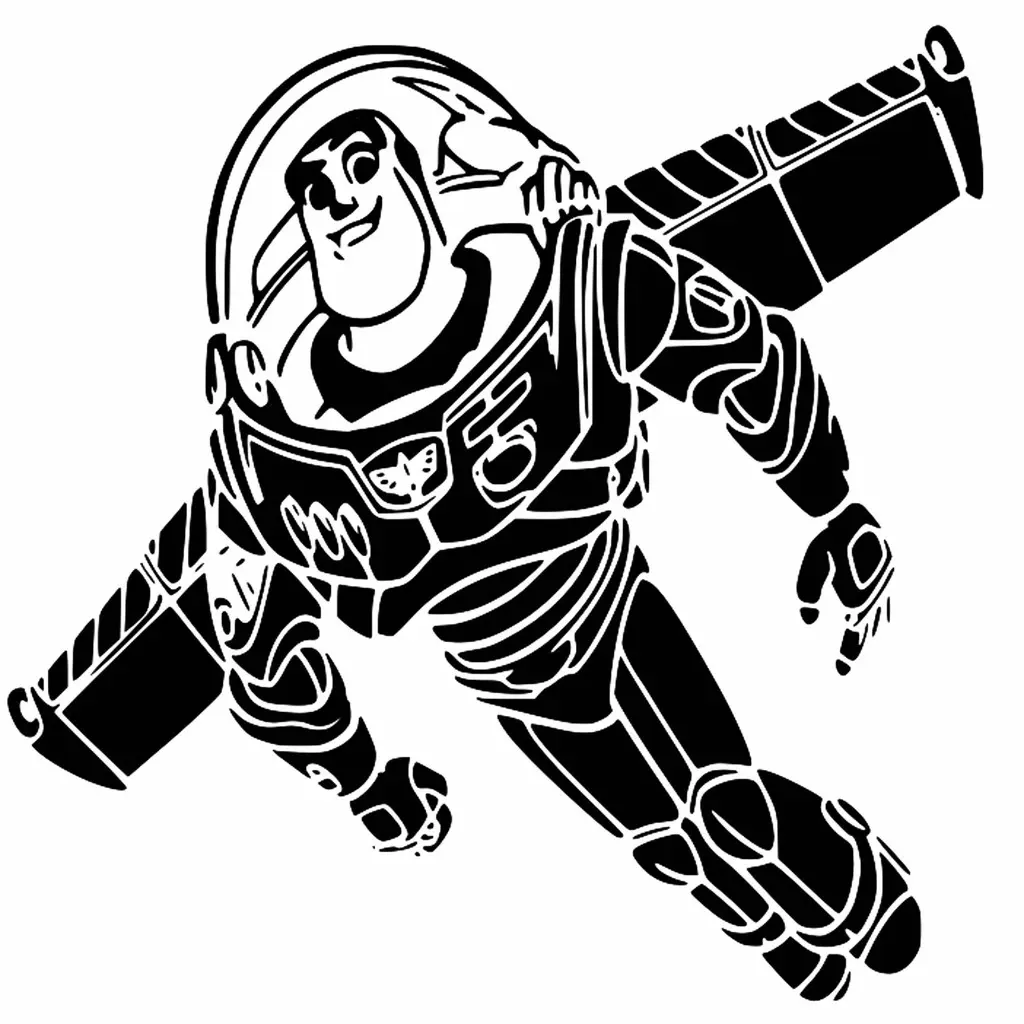 Free Other STL Download - Buzz Lightyear stencilby SMT_M 🦊