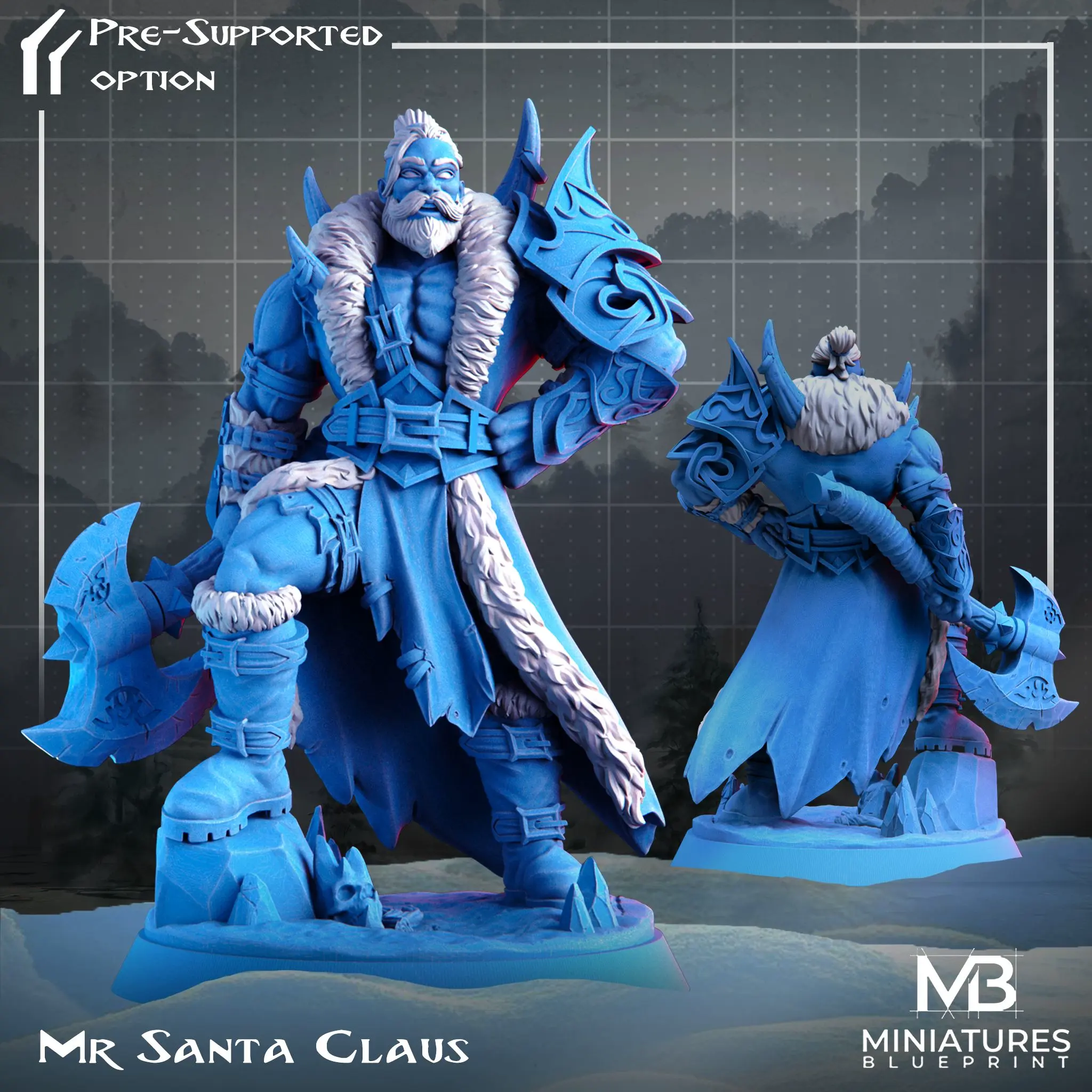 Characters & Creatures STL Download - Santa Clausby Miniatures Blueprint