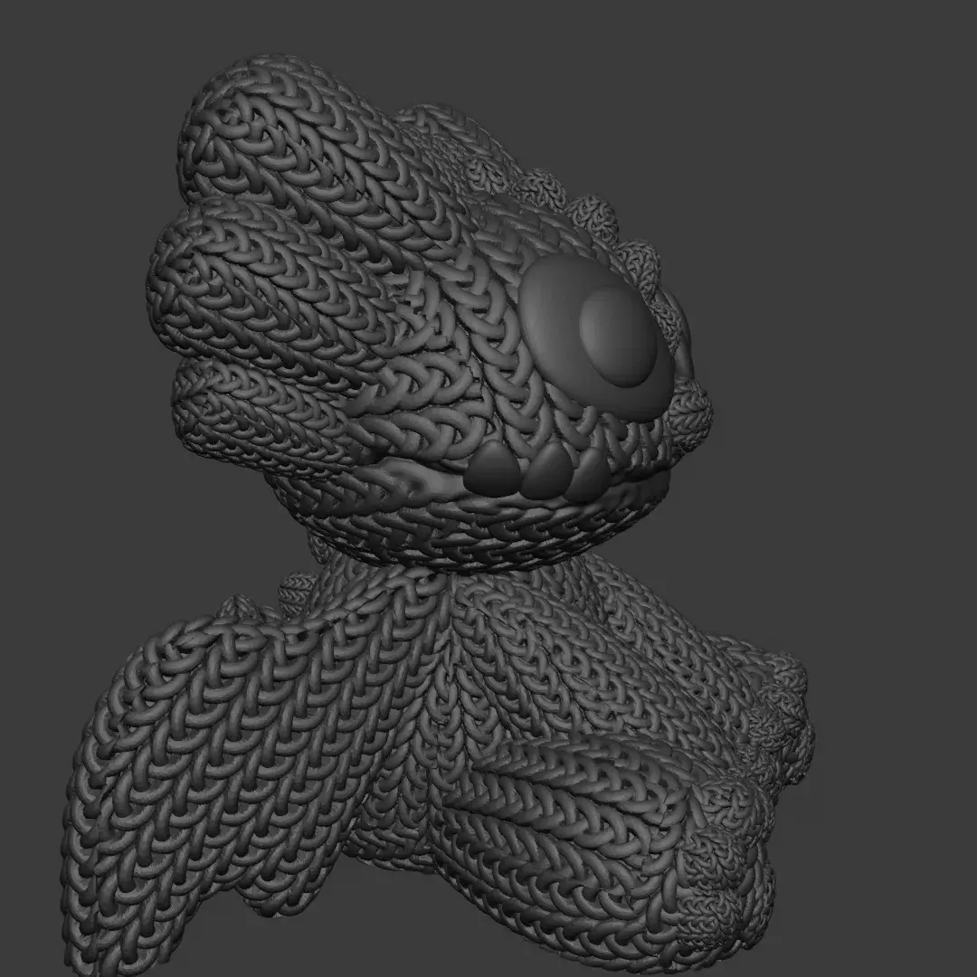 Characters & Creatures STL Download - Knitted Toothless Dragon (cute)by ...