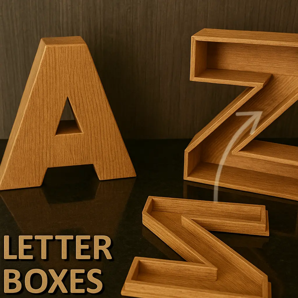 Home Decorations & Ornaments STL Download - 54 models Letter Boxes ...