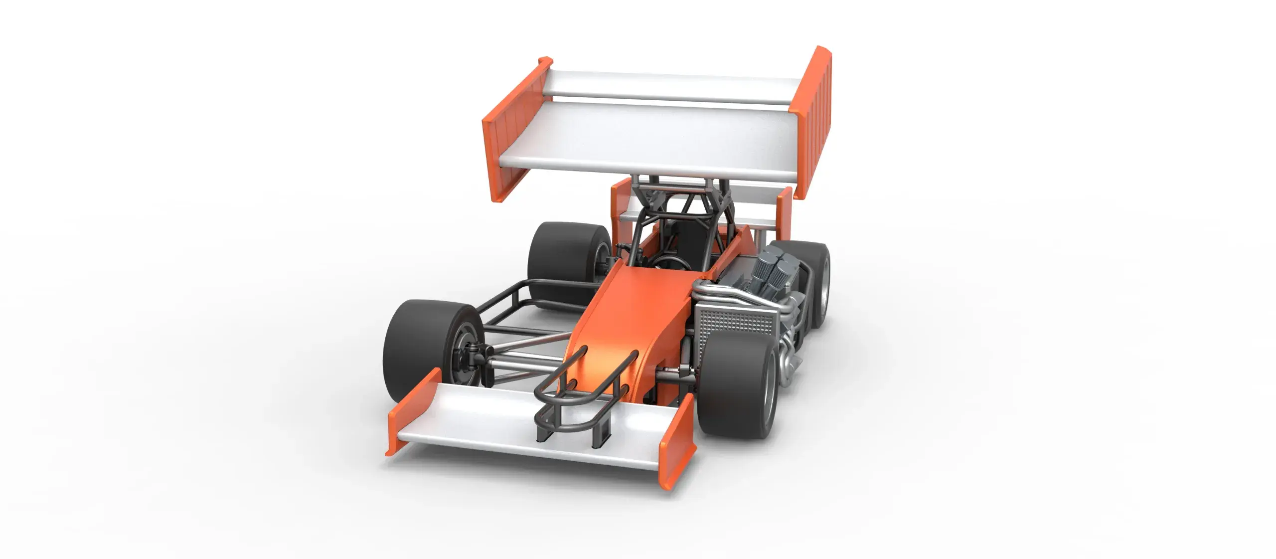 Vehicles & Machinery STL Download - Supermodified front engine Winged ...