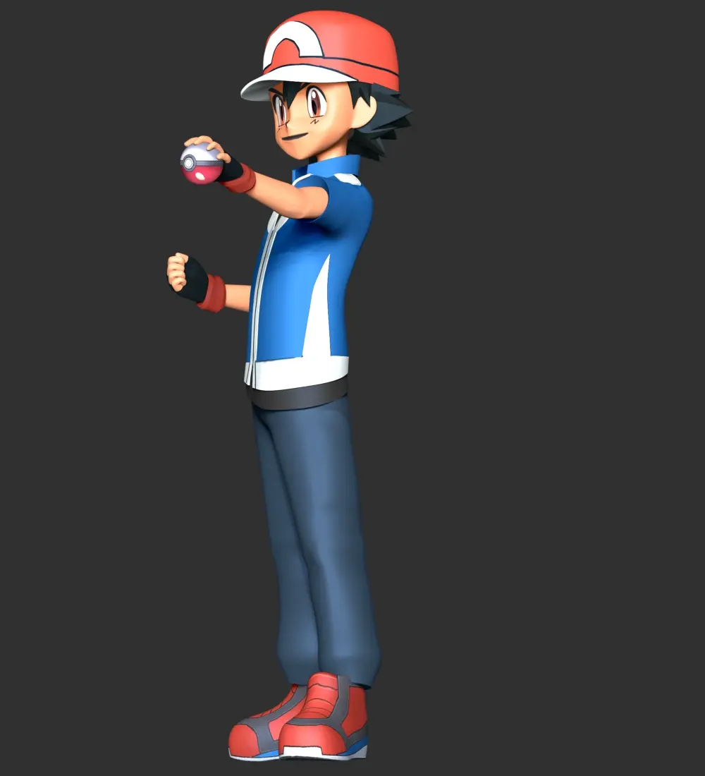 Ash Ketchum - Satoshi Pokémon | 3D models download | Creality Cloud