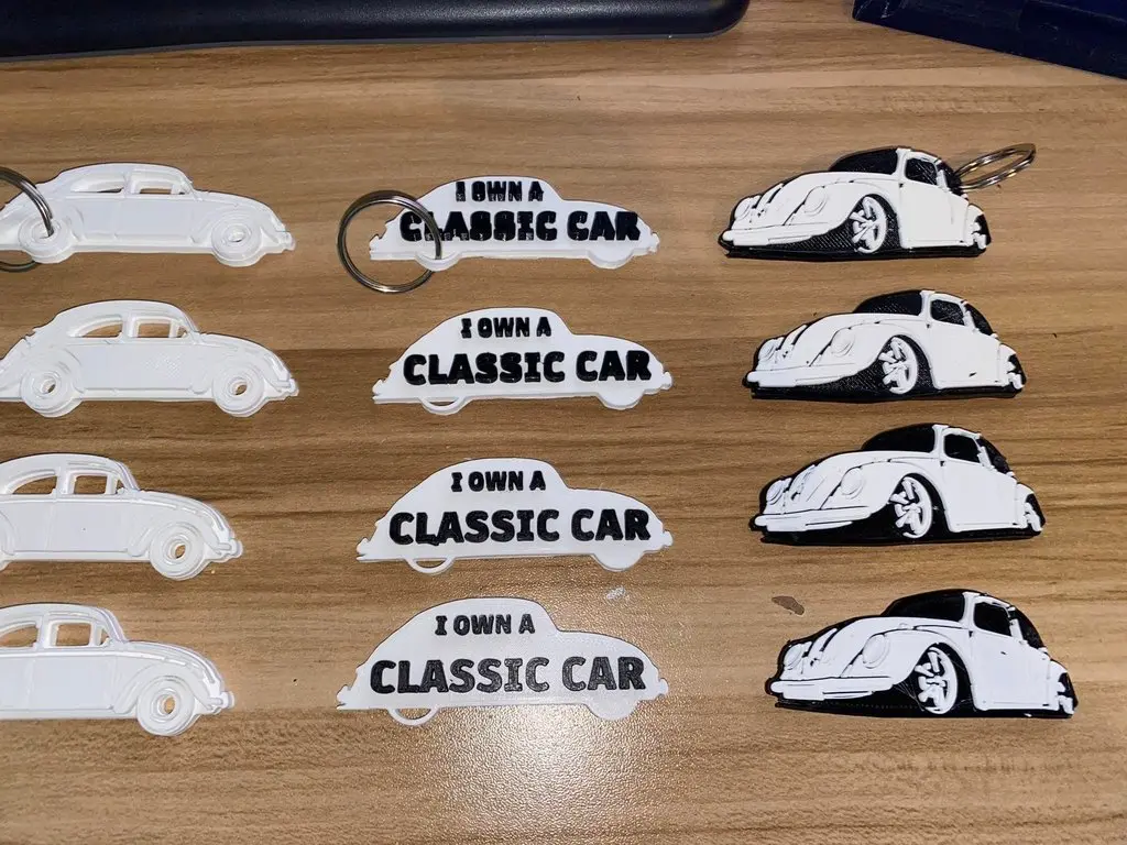 Other STL Download - I Own A Classic Car & VW Beetle Keychainsby ...